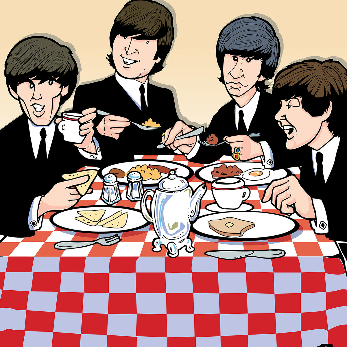 Beatles Breakfast by Anthony Parisi, Limited Edition Print – Fine Art Scene