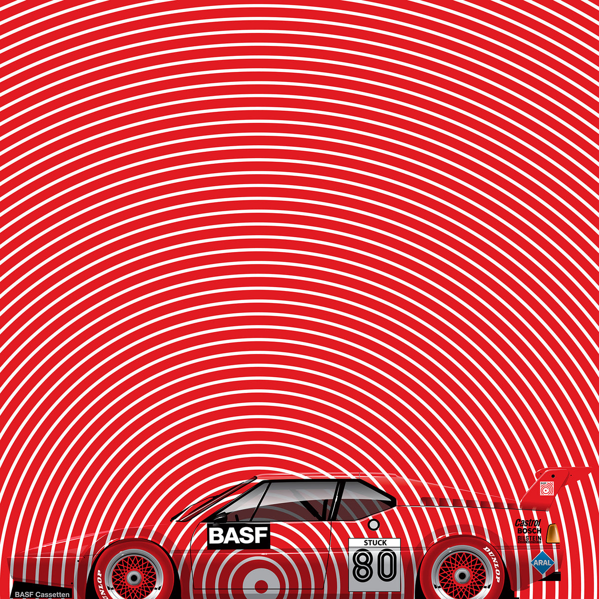 Hans Stuck BMW M1 by Ricardo Santos, Limited Edition Print – Fine Art Scene